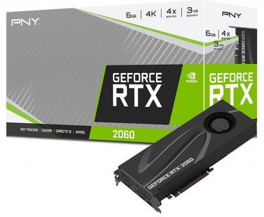 Pny Geforce Rtx 2060 Blower Design 6Gb Gddr6 (Vcg20606Blmpb) - Karta ...