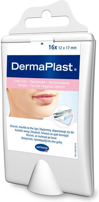 Hartmann DermaPlast Hydro plaster na opryszczkę 17x12 mm 16 szt ...