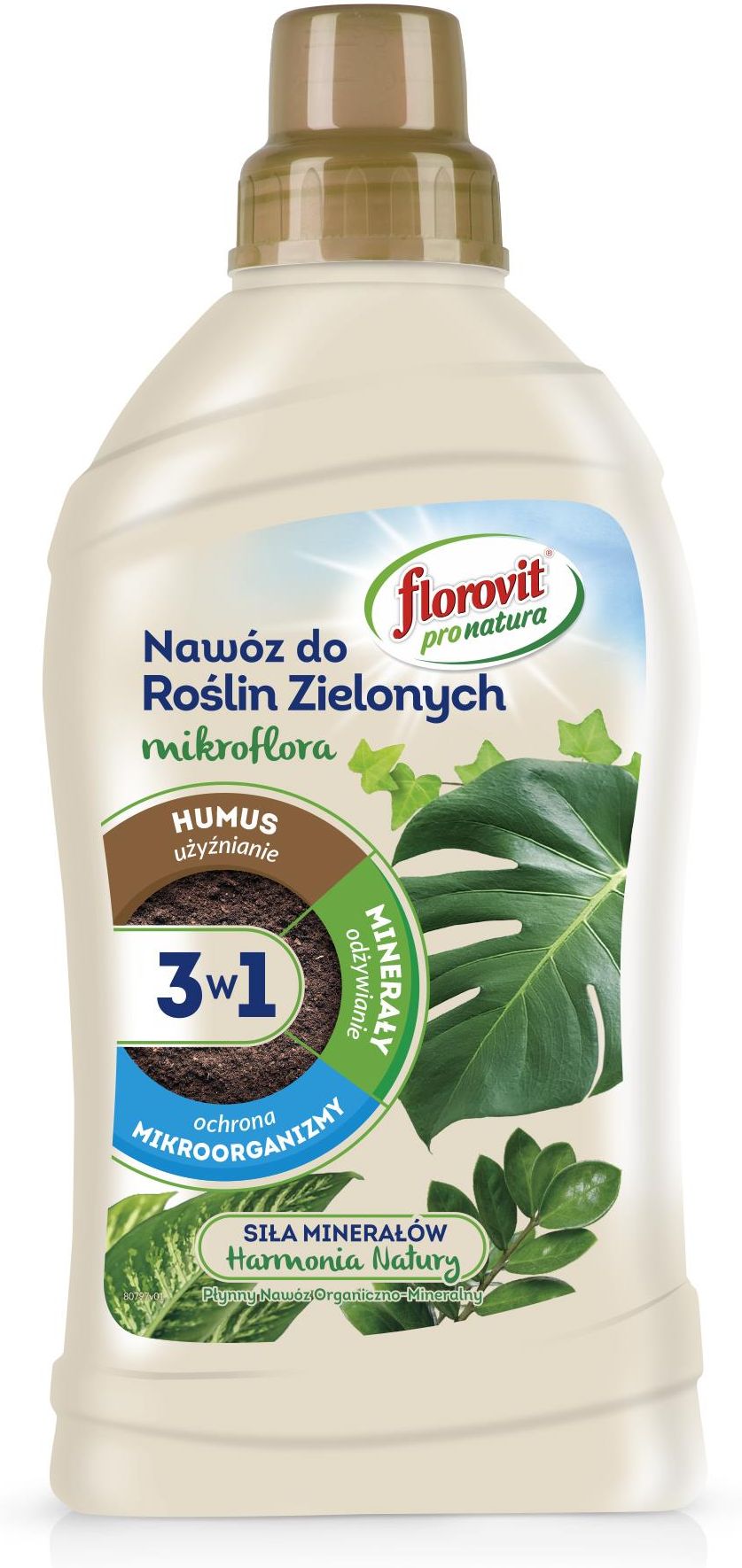 Nawóz Florovit Microflora 3W1 Rośliny Zielone 1L - Ceny i opinie - Ceneo.pl