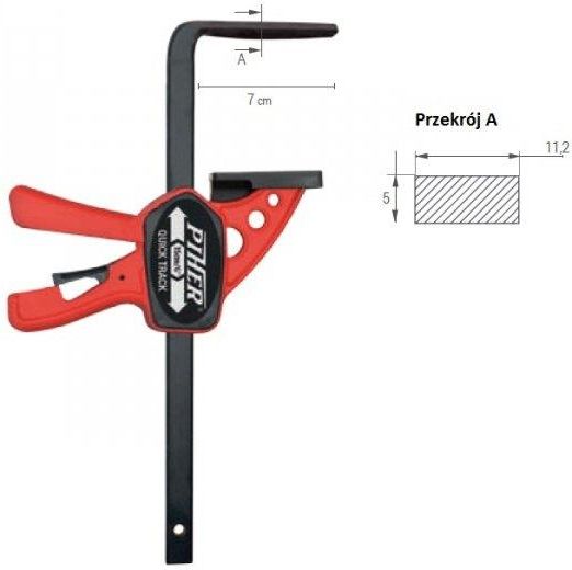 Piher Ścisk Stołowy Quick T-Track P52103 - Opinie i ceny na Ceneo.pl