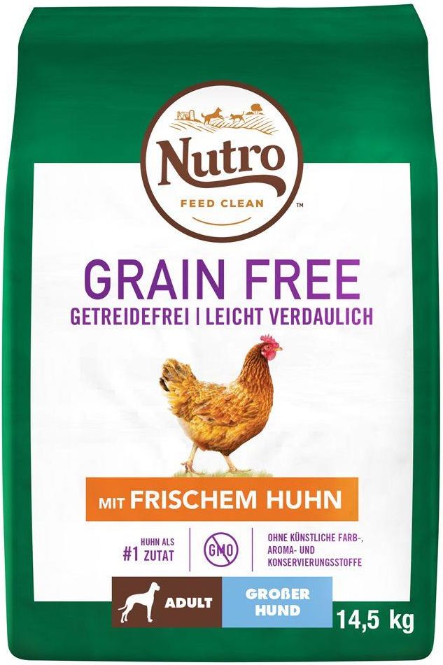 Karma Nutro Grain Free Adult Dla Psów Dużych Ras Kurczak 2x14,5kg ...
