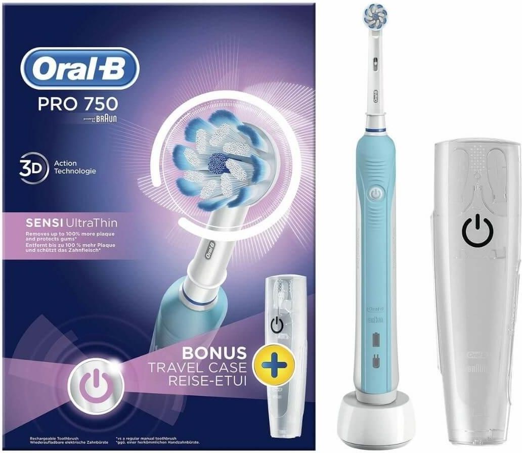 Szczoteczka elektryczna Oral-B Pro 750 Sensi Ultrathin Sensi ...
