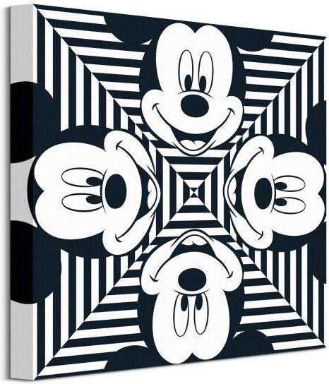 Pyramid Posters Mickey Mouse Stripe Squares Obraz Na Płótnie (Wdc101110 ...