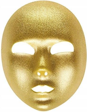 Full Face Mask Fabric-Gold Halloween Party Masks - Ceny i opinie - Ceneo.pl