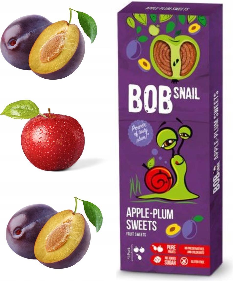Eco-Snack Bob Snail Jabłko-Śliwka 30G - Ceny i opinie - Ceneo.pl