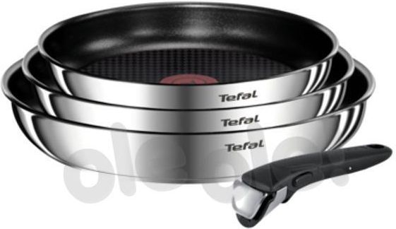 Tefal Patelnie L925S414 Tefal Ingenio EMOTION 22/24/28 cm + rączka + pokrywa do smażenia , 5 PCS ...