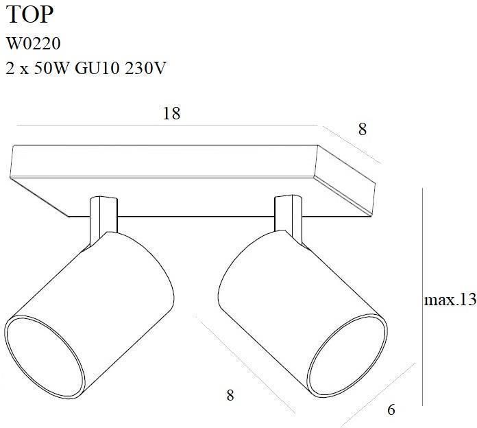 Maxlight Top Spot 2Punktowa Biała (W0220) - Opinie i atrakcyjne ceny na ...