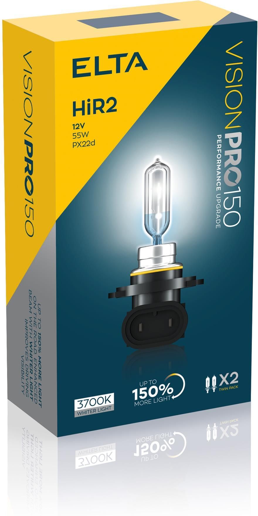 Elta Hir2 12V 55W Px22D Vision Pro 150% Box02 Eb6190Tr (Eb6190Tr) - Opinie i atrakcyjne ceny na ...