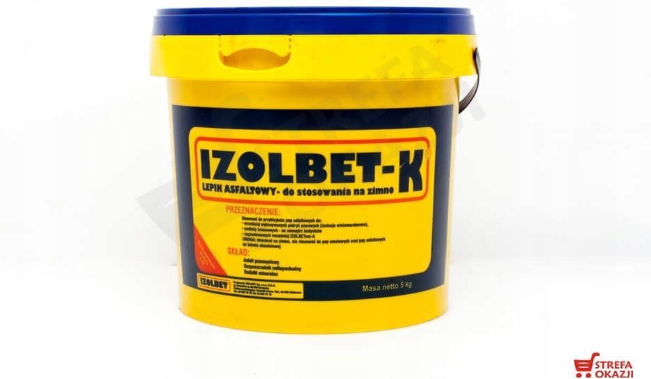 Izolbet - K Lepik Na Zimno Do Pap Asfaltowych 5 Kg - Pokrycia dachowe ...