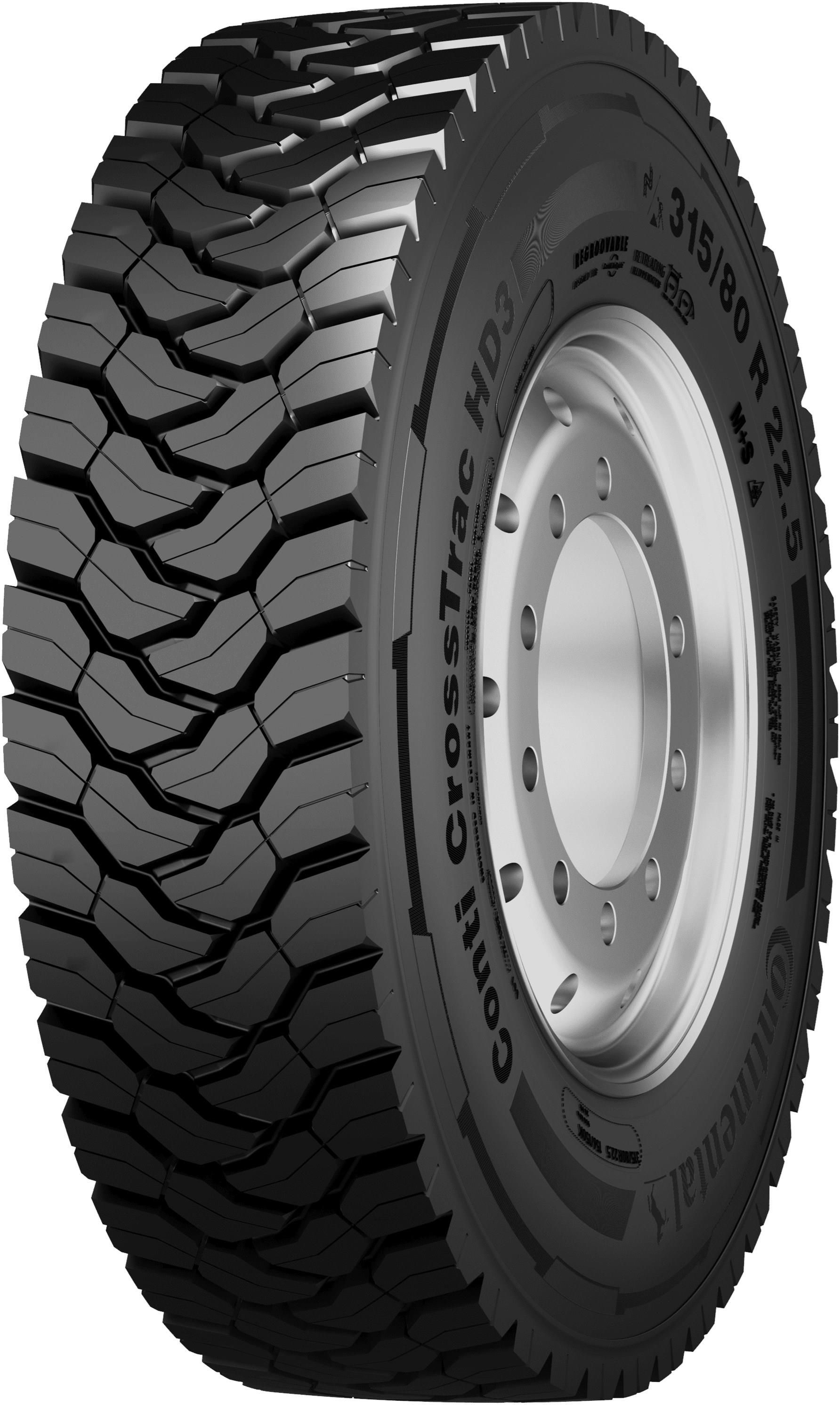 Opony ciężarowe całoroczne Continental Conti CrossTrac HD3 315/80R22.5 156/150K 20PR - Opinie i ...