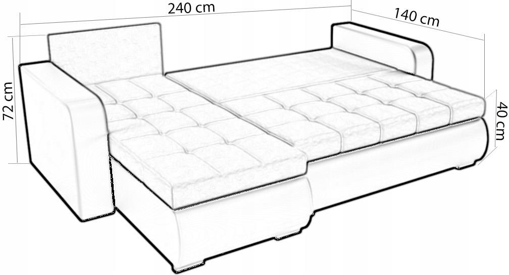 Narożnik z funkcja spania Gucio Bis kanapa rogówka - Opinie i ...