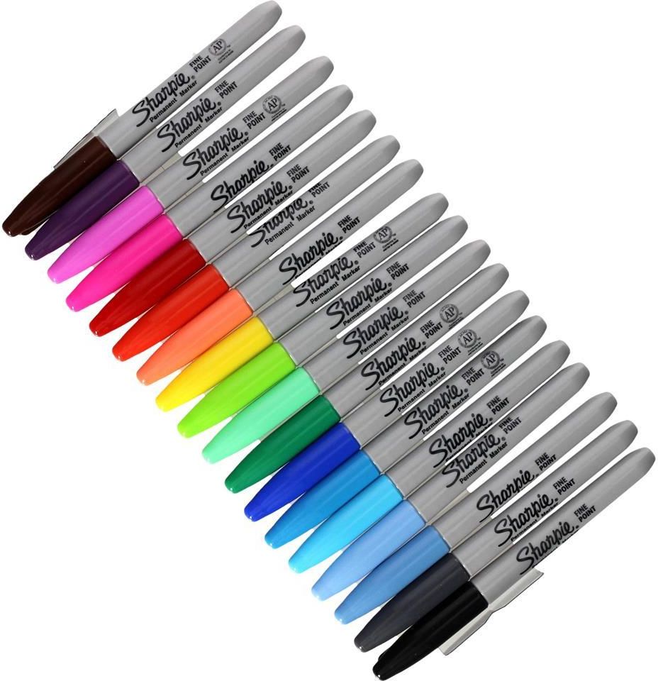 Markery permanentne 1.00mm 18kol + piórnik Sharpie Fine - Ceny i opinie ...
