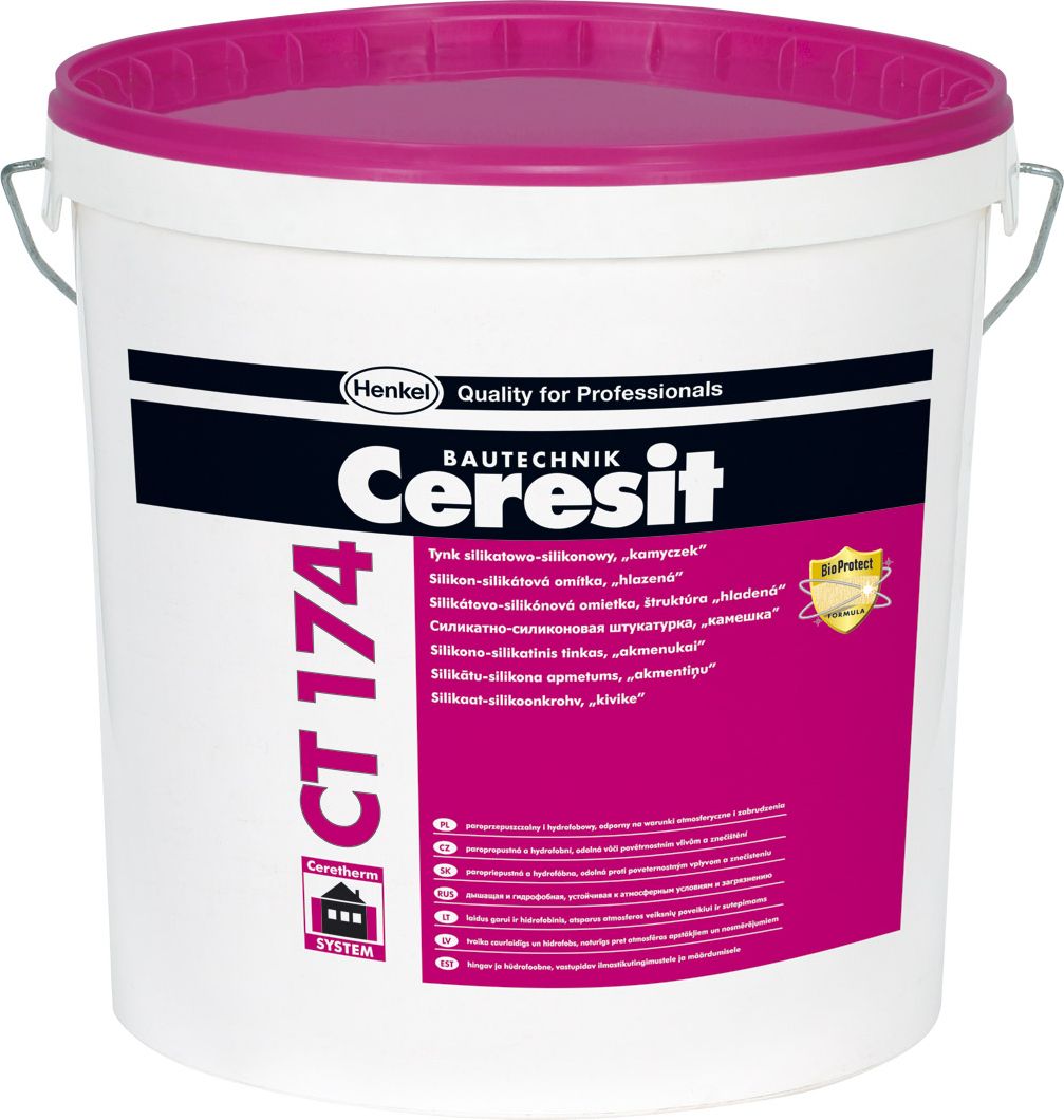 Tynk CERESIT CT 174 silikatowo-silikonowy, kamyk 1,5 mm Grupa B 25kg ...