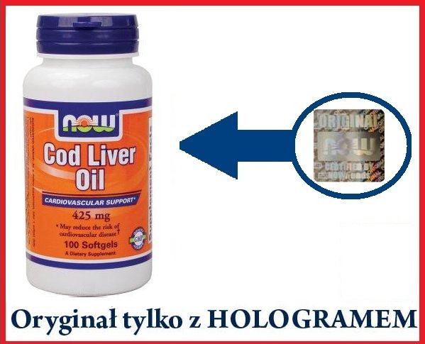 Preparat medycyny naturalnej NOW FOODS Tran (Cold Liver Oil) olej z ...