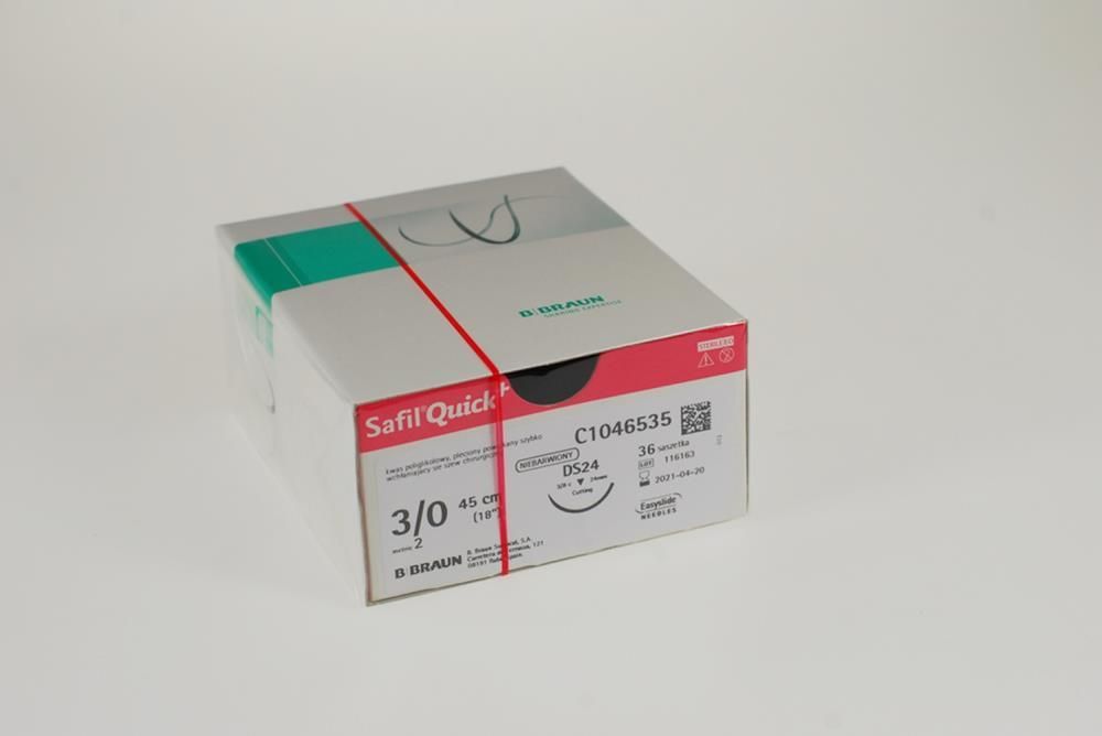 B.Braun Szwy Chirurgiczne - Safil® Quick 3/8 Koła 3.0 Ds24 45Cm ...