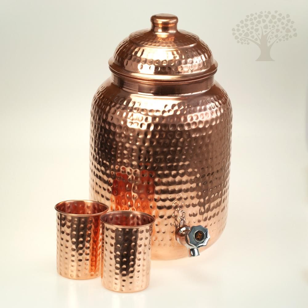 Ayurveda Polska Baniak Miedziany 8L 2 Kubki Miedziane 250Ml - Opinie i ...