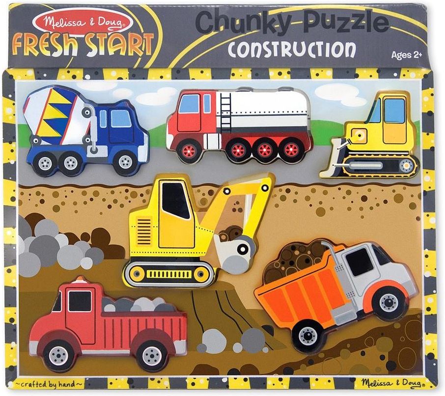 Melissa & Doug Grube Puzzle Jumbo Pojazdy Z Budowy - Ceny i opinie ...