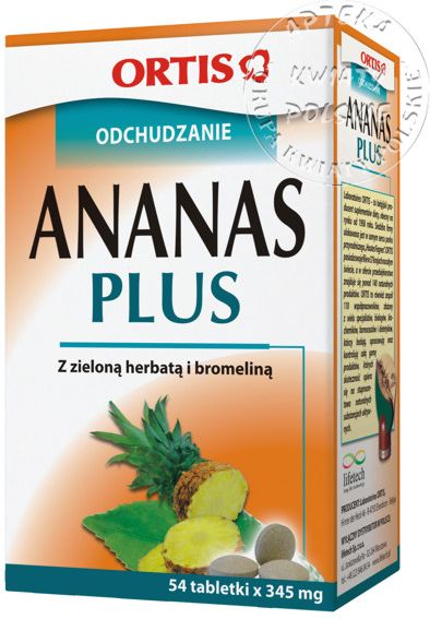 Ananas Plus 54 Tabletki - Opinie i ceny na Ceneo.pl