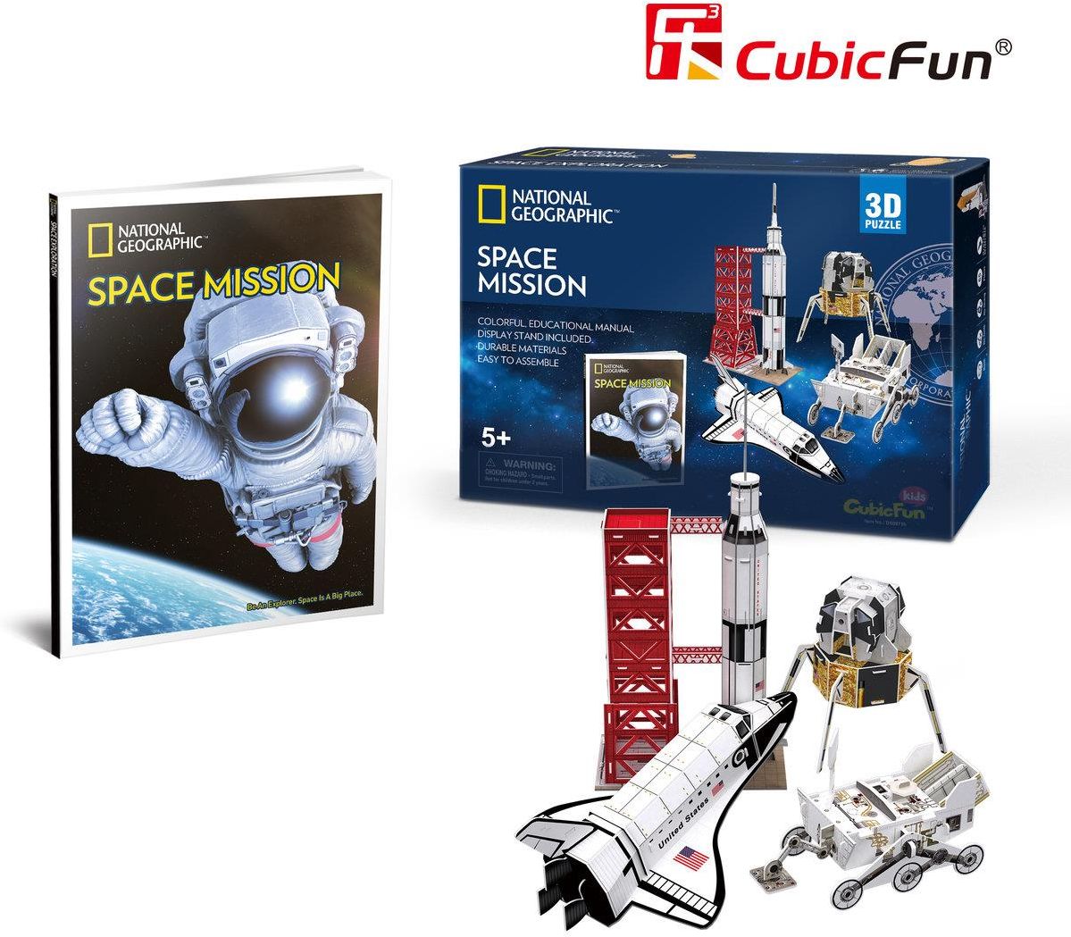 Cubic Fun National Geographic Puzzle 3D Misja W Kosmosie 80El. - Ceny i ...