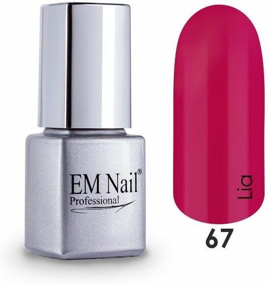 EM Nail Professional Lakier hybrydowy Easy 3W1 Lia 67 - Różowy 6ml ...