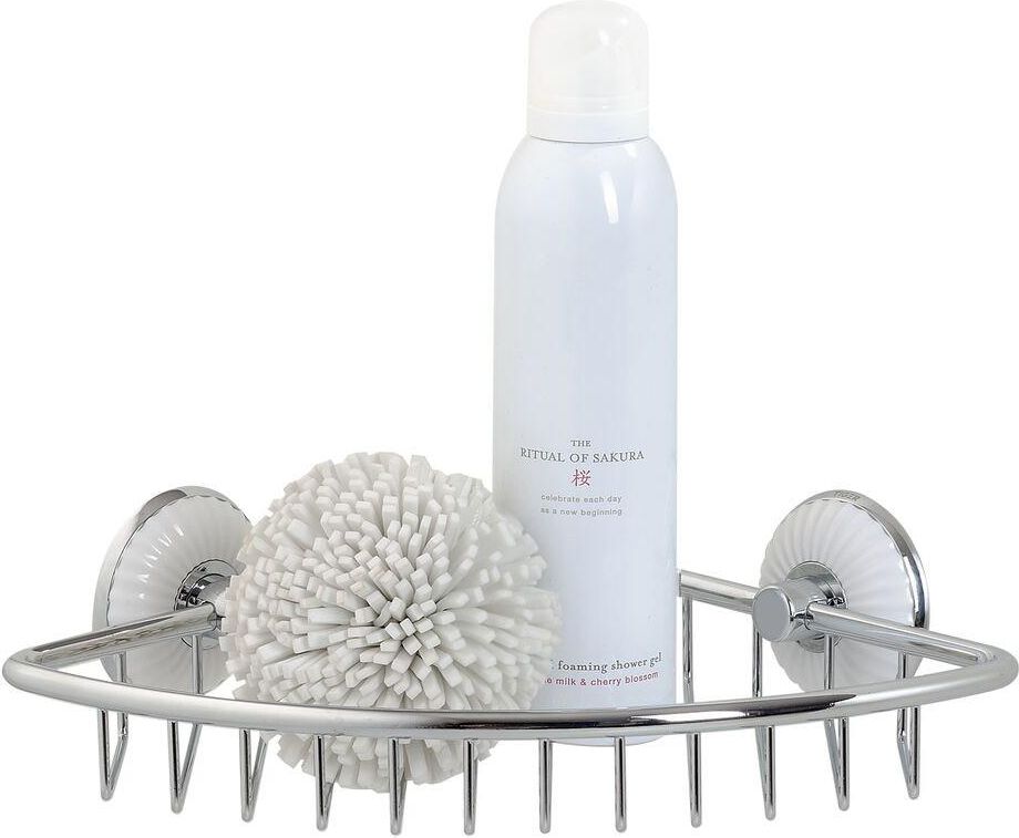 Tiger Ivy Narożny koszyk prysznicowy, chromowany/biały (1333230346 ...