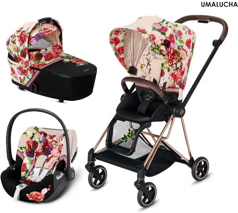 Wózek Cybex Mios 2.0 Lux Platinium Spring Blossom Light Głęboko ...