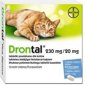 Bayer Foresto Obroża Dla Kotów I Psów Poniżej 8Kg + Drontal Dla Kotów ...