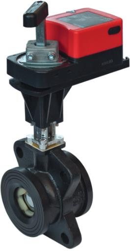 Zawór Nenutec Nvcb 92065 Zawór Dn65 + Neaa24-20 Siłownik 3Pkt On-Off ...