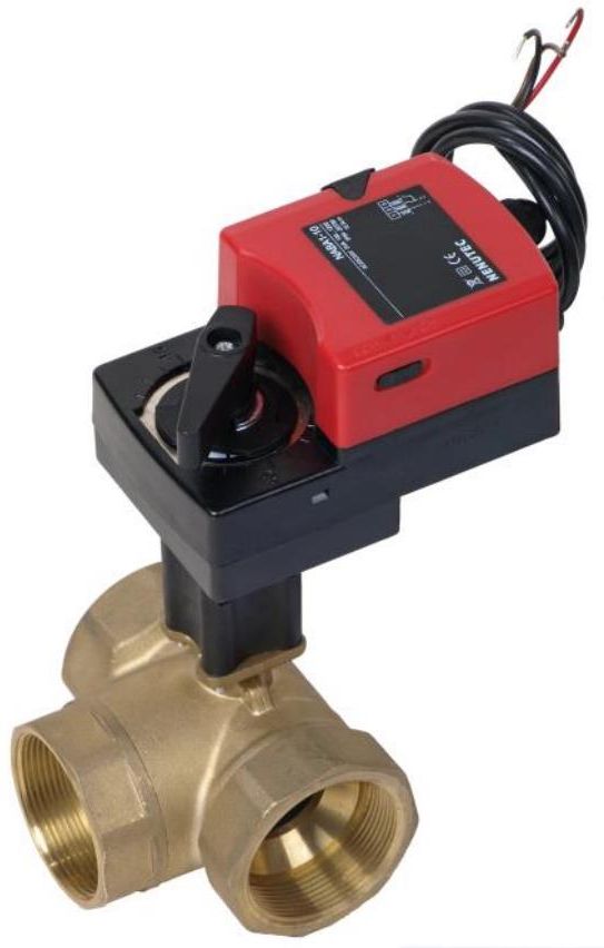 Zawór Nenutec Nvcb 73025-Bf Zawór 3Dr Dn25 Nebm 24.1-10 Siłownik 0-10V ...