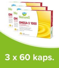 NATURELL Omega3 1000 3 x 60 kaps - Opinie i ceny na Ceneo.pl