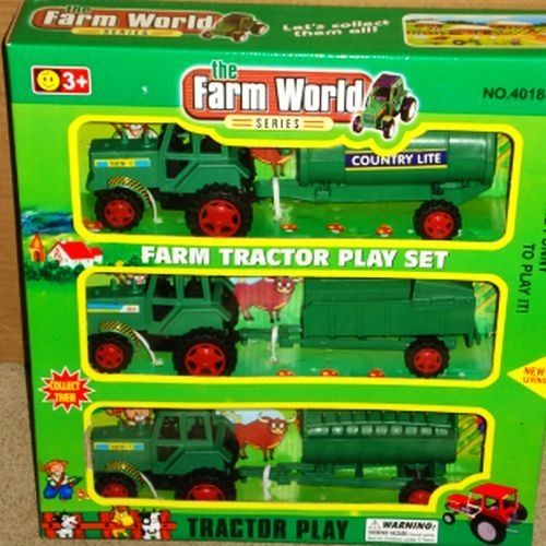Farm-World Zestaw Trzy Traktory Z Maszynami Rolniczymi - Ceny i opinie ...