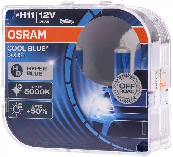 Żarówki halogenowe Osram Cool Blue Boost H11 12V 80W 2 szt. - Opinie i ...