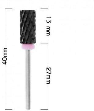 Frez ceramiczny BLACK walec do usuwania akrylu, martwego naskórka XXXC ...