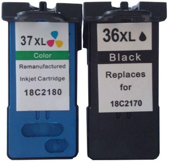 Zamiennik: Komplet tuszy do Lexmark X3650 Z2420 X4630 36XL + 37XL ...