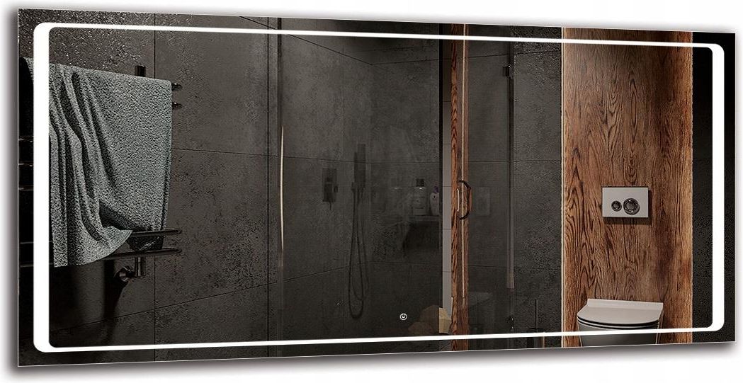 Lustro łazienkowe 160x80 cm podświetlane Led M1ZD-49 - Opinie i ...