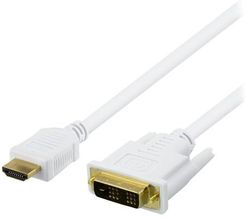 DELTACO HDMI to DVI cable 2m Full HD white (HDMI112AD) - Opinie i ceny ...