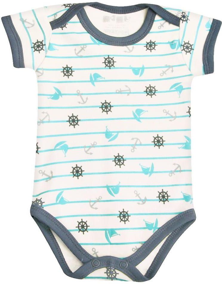 Nini body chłopięce 80 biały/niebieski - Ceny i opinie - Ceneo.pl