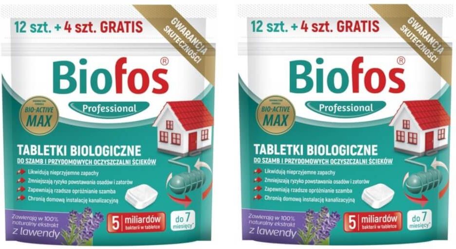 Grupa Inco Biofos Professional Zestaw Tabletki Biologiczne 24 + 8 Sztuk ...
