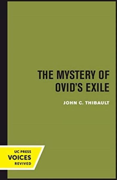 Mystery of Ovid's Exile (Thibault John C.) - Literatura obcojęzyczna ...