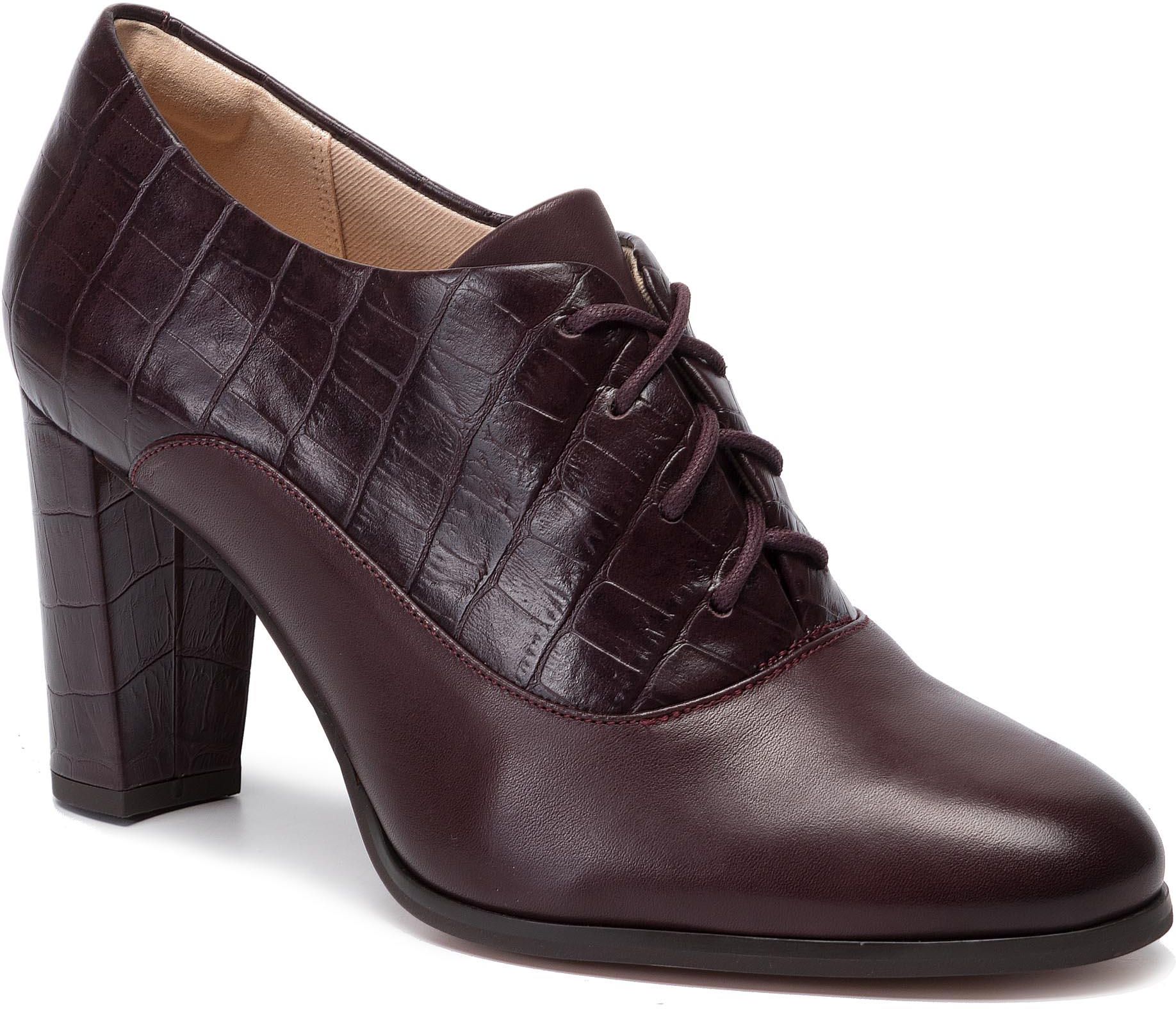 Półbuty CLARKS - Kaylin Ida 261463704 Burgundy Combi - Ceny i opinie ...
