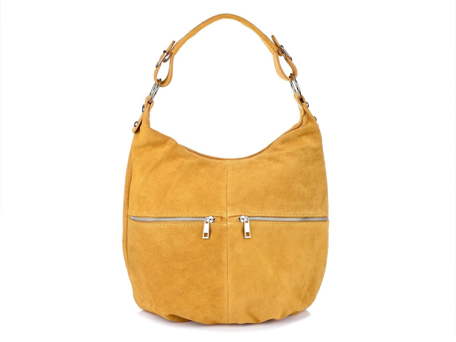 Vera Pelle torebka skórzana zamszowa duża A4 K51 - Ceny i opinie - Ceneo.pl