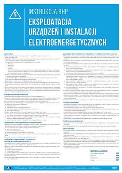 Oddk Instrukcja Bhp Eksploatacja Urządzeń I Instalacji Elektroenergetycznych - Ceny i opinie ...