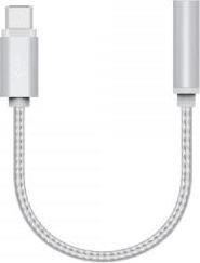 Kabel USB Xlayer PREMIUM Adapter Typ C (USB-C) to 3.5mm AUX 0.12m Silver - Opinie i ceny na Ceneo.pl