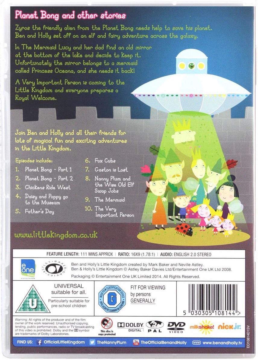 Film DVD Ben and Holly's Little Kingdom: Planet Bong (DVD) - Ceny i opinie - Ceneo.pl