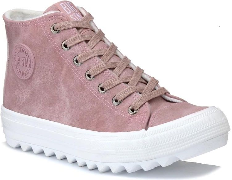 BIG STAR RÓŻOWE TRAMPKI WYSOKIE EE274113 - Różowy - Ceny i opinie ...