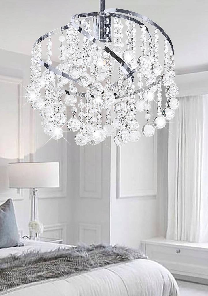 Lampa Sufitowa Wisząca Kryształ Lisa Chrom Led Hit - Opinie i ...