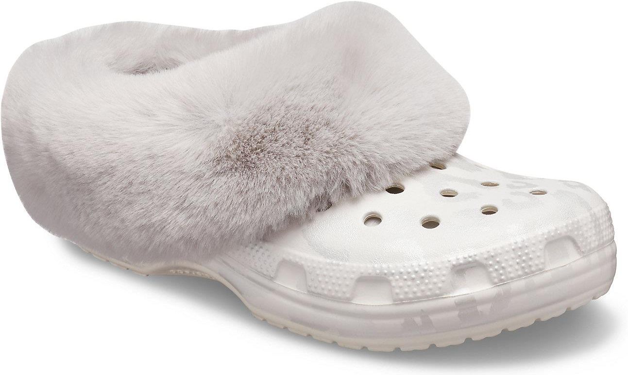 Crocs szare buty Classic Mammoth LuxeMetallic Oyster z futerkiem - 37/ ...