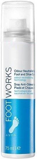 Avon FOOT WORKS Spray do stóp i obuwia 75ml - Opinie i ceny na Ceneo.pl