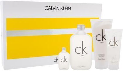 Perfum Unisex Calvin Klein CK One woda toaletowa 200ml + Balsam 100ml + Żel pod prysznic 100ml ...