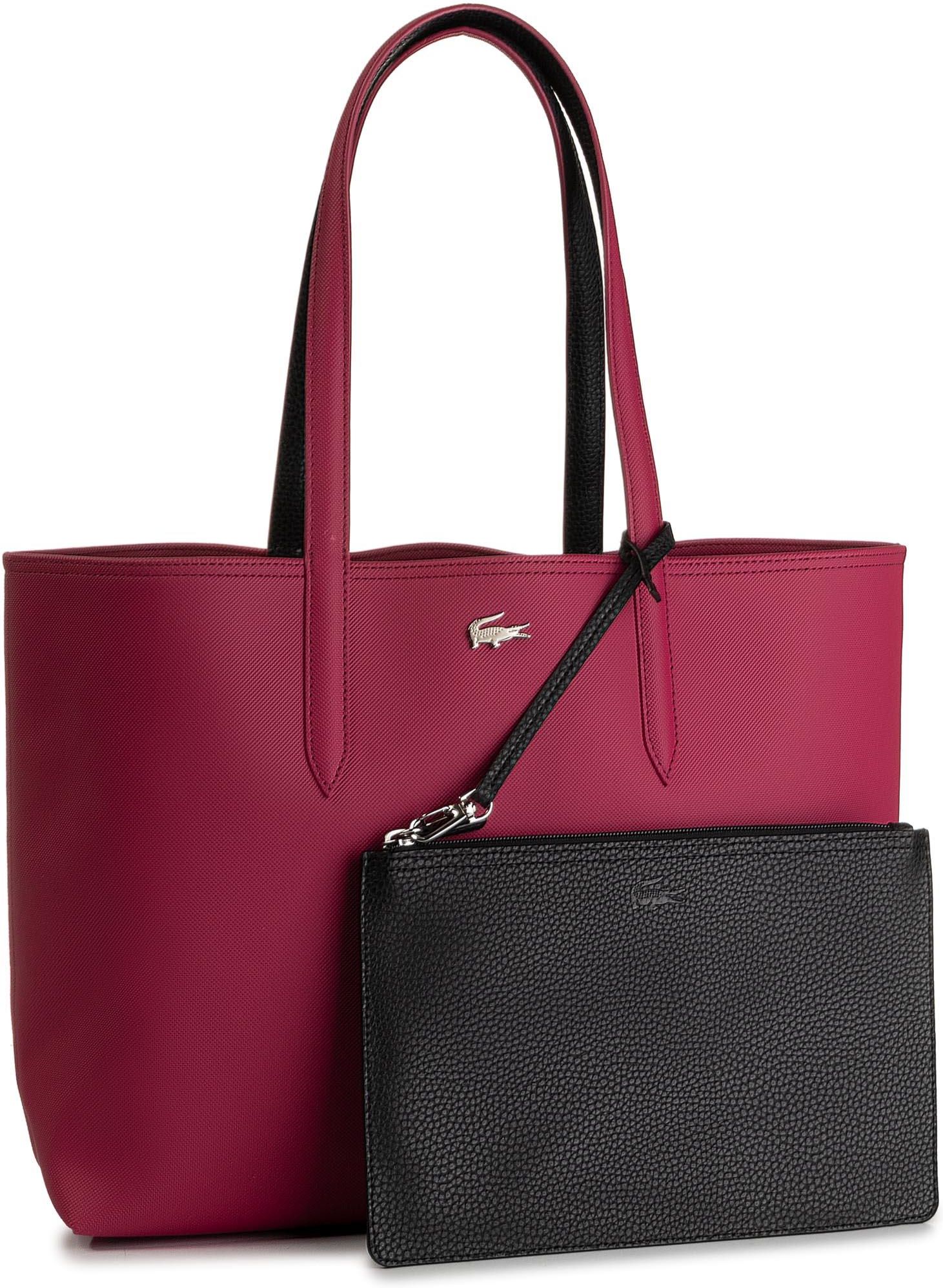 Torebka LACOSTE - Shopping Bag NF2142AA Sangria Phantom C95 - Ceny i ...